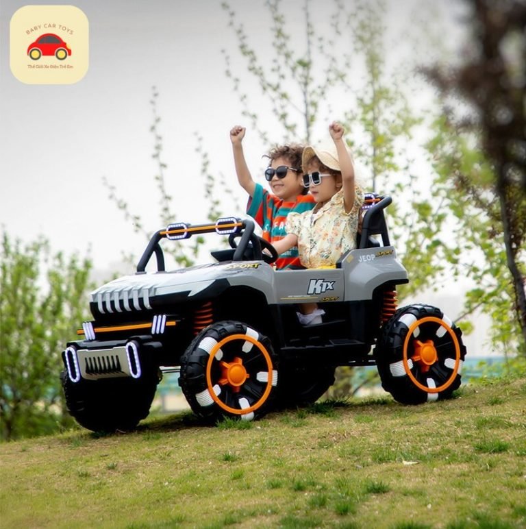 Xe điện cho bé địa hình Jeep siêu khủng, Bánh cao su - BabyCar - Tổng ...