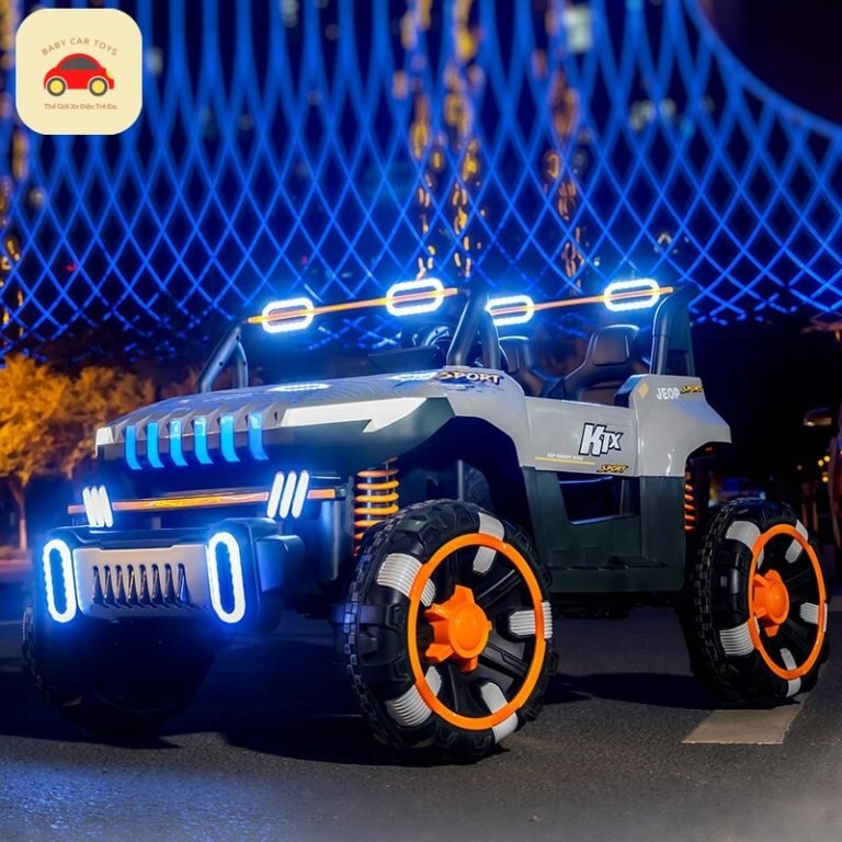Xe điện cho bé địa hình Jeep siêu khủng, Bánh cao su - BabyCar - Tổng ...